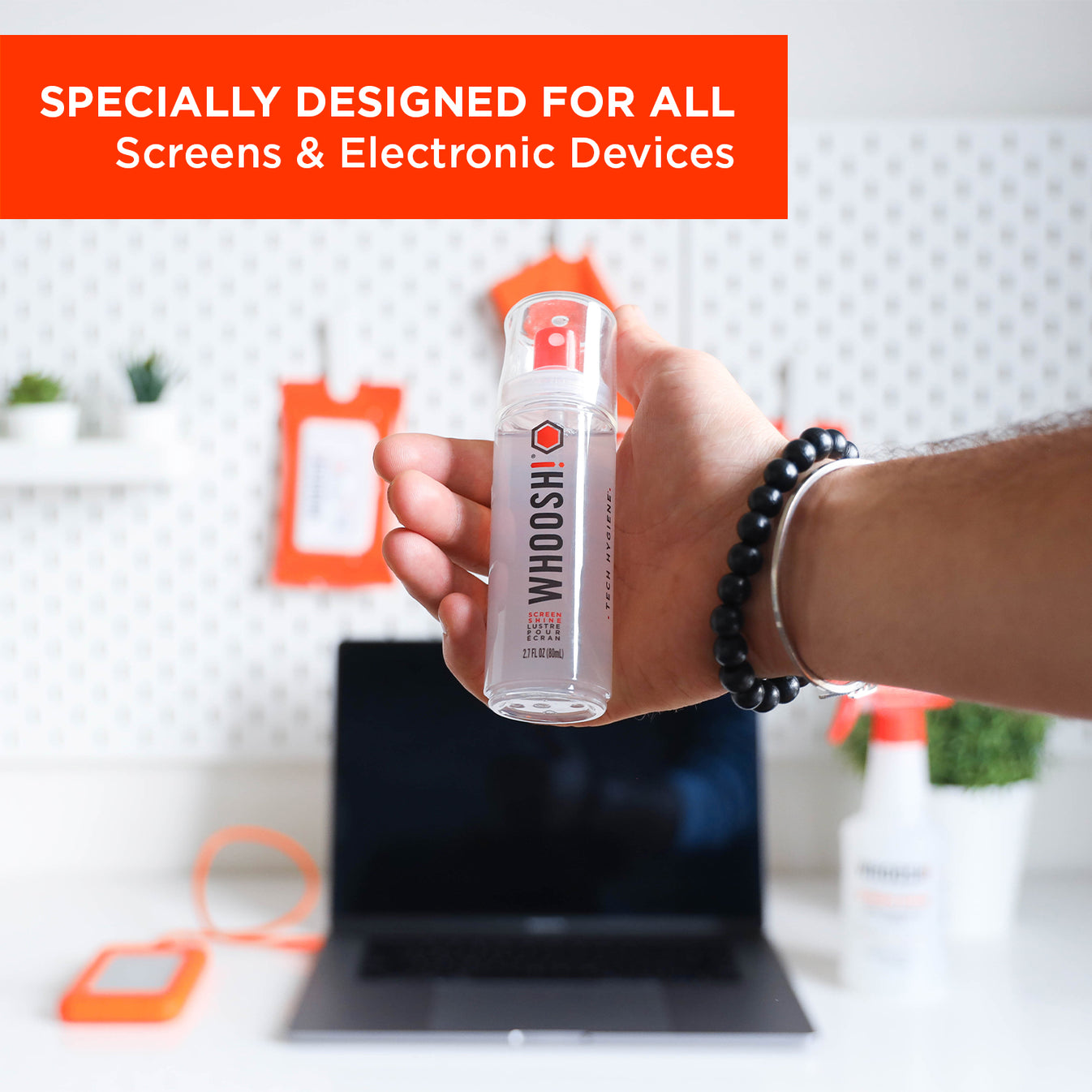 Screen Cleaner | TV's, Laptops & More | SCREEN SHINE DUO+ – WHOOSH!